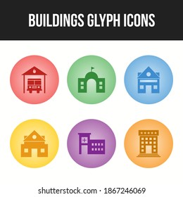 Unique Building Landmarks Vector Icon Set Stock Vector (Royalty Free ...