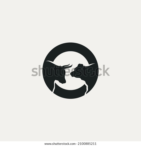 Unique Bull Bear Logo Design: เวกเตอร์สต็อก (ปลอดค่าลิขสิทธิ์ ...
