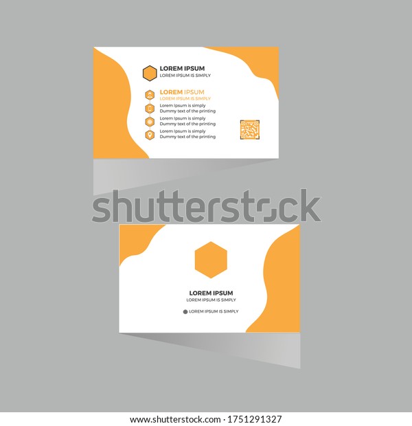 Unique Business Card Name Card Tag Stock Vector (Royalty Free ...