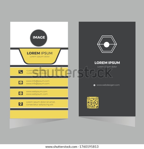 Unique Business Card Name Card Tag Stock Vector (Royalty Free ...