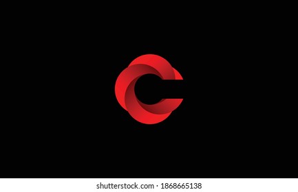 Unique C Letter Logo Design Stock Vector (Royalty Free) 1868665138 ...