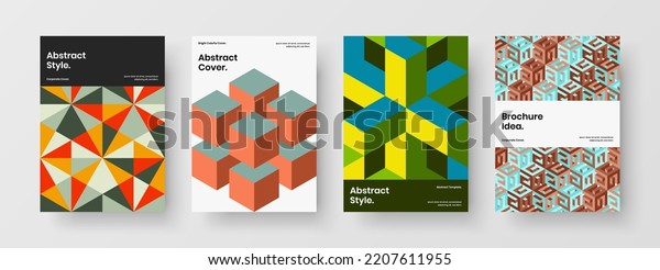 Unique Catalog Cover Vector Design Template Stock Vector (Royalty Free ...
