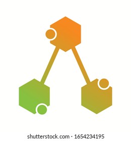 Unique Chemical Structure Vector Glyph Icon Stock Vector (Royalty Free ...