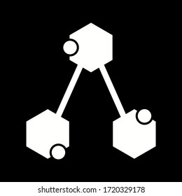 Unique Chemical Structure Vector Glyph Icon Stock Vector (Royalty Free ...