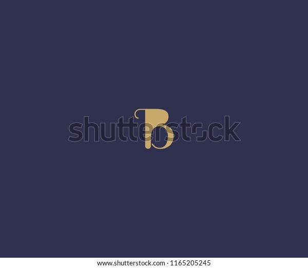 Unique Classic Letter B Type Logo Stock Vector (Royalty Free ...