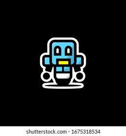 Unique Clean Attractive Robot Logo the Stock Vector (Royalty Free ...