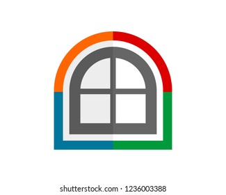 Unique Colorful Window Logo Stock Vector (Royalty Free) 1236003388 ...