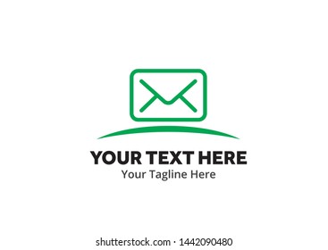 Unique Email Message Simple Logo Creative Stock Vector (Royalty Free ...