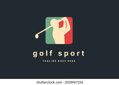 Unique Golf Logo Vector Illustration Design Stock Vector (Royalty Free ...