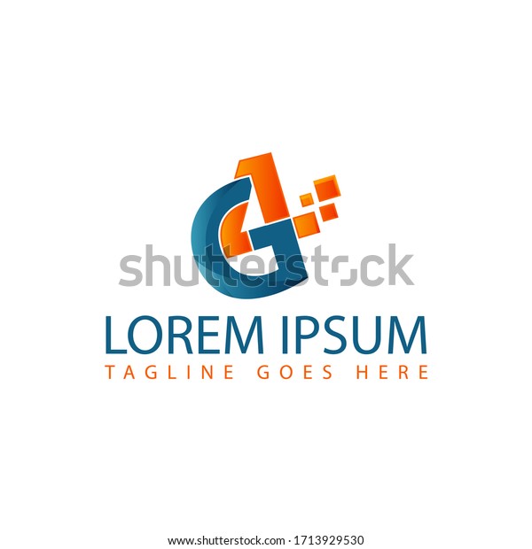 Unique Initial G4 Letter Symbol Your Stock Vector (Royalty Free ...