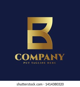 Unique Letter B Logo Design Stock Vector (Royalty Free) 1414380320 ...