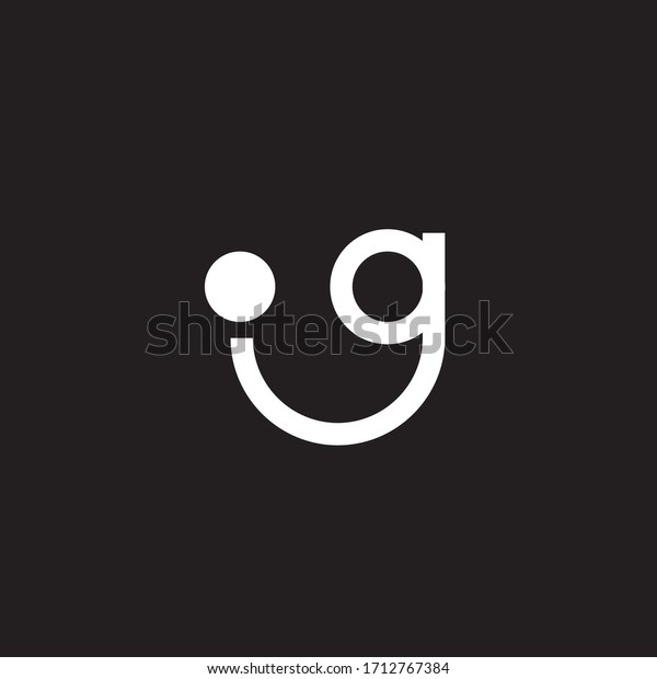Unique Letter G Logo Design Simple Stock Vector (Royalty Free ...