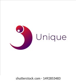 Unique Letter J Logo Simple Creative Stock Vector (Royalty Free ...