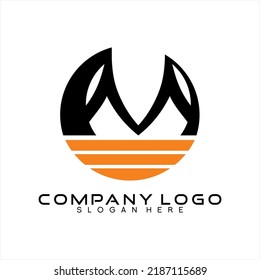 Unique Letter M Design Logo Vector Stock Vector (Royalty Free ...