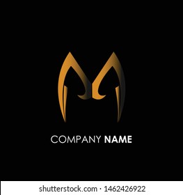Unique Letter M Logo Concept Modern Stock Vector (Royalty Free ...