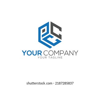Unique Letter Pcc Logo Design Creative Stock Vector (Royalty Free ...