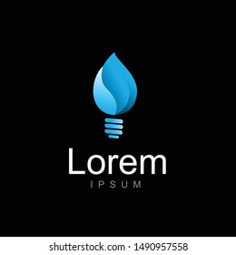 Unique Light Bulb Logo Icon Modern Stock Vector (Royalty Free ...