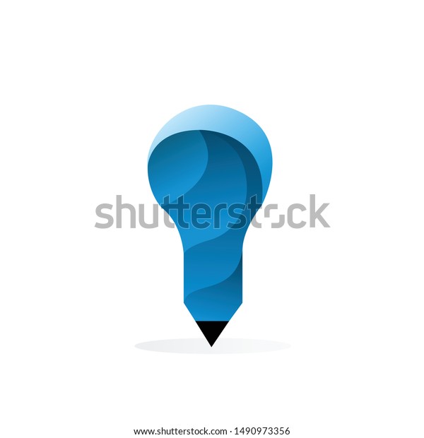 Unique Light Bulb Logo Icon Modern Stock Vector (Royalty Free ...