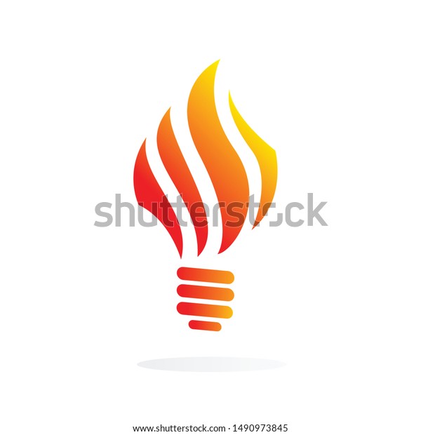 Unique Light Bulb Logo Icon Modern Stock Vector (Royalty Free ...