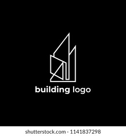 Unique Logo Abstract Building Logo Stock Vector (Royalty Free ...