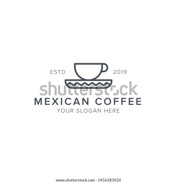 Unique Logo Mexico Coffee Stock Vector (Royalty Free) 1456383026 ...