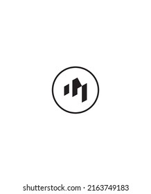Unique M Letter Shape Modern Creative Stock Vector (Royalty Free ...