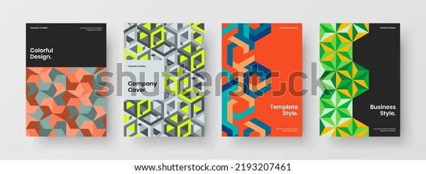 Unique Magazine Cover A4 Design Vector Stock Vector (Royalty Free ...