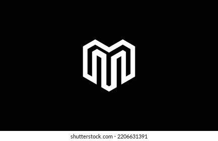 Unique Modern Creative Elegant Letter M Stock Vector (Royalty Free ...