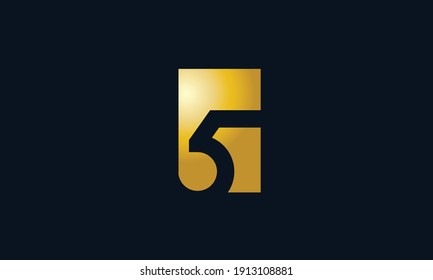 Unique Modern Number 5 Logo Stock Vector (Royalty Free) 1913108881 ...