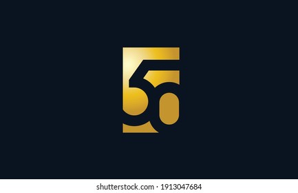 Unique Modern Number 50 Logo Stock Vector (Royalty Free) 1913047684 ...