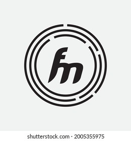 Unique Monogram Letter Fm Logo Vector Stock Vector (Royalty Free) 2005355975 | Shutterstock
