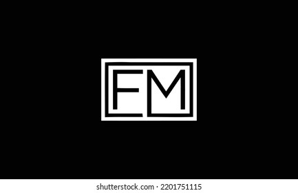 Unique Monogram Letter Fm Logo Vector Stock Vector (Royalty Free ...
