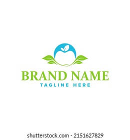 Unique Natural Apple Logo Stock Vector (Royalty Free) 2151627829 ...