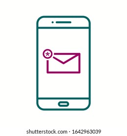 Unique New Messages Vector Line Icon Stock Vector (Royalty Free ...