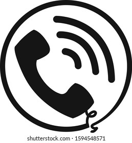 Unique Phone Call Vector Design Stock Vector (Royalty Free) 1594548571 ...