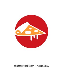 Unique Pizza Logo Illustration Stock Vector (Royalty Free) 738155857 ...