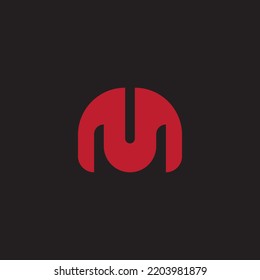Unique Red Letter M Logo Stock Vector (Royalty Free) 2203981879 ...