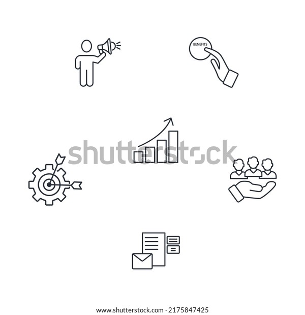 Unique Selling Proposition Acronym Icons Set: เวกเตอร์สต็อก (ปลอดค่า ...