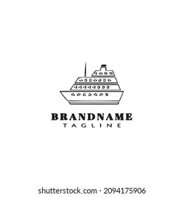 Unique Ship Logo Cartoon Icon Design Stock Vector (Royalty Free ...