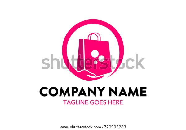 Unique Shopping Retail Logo Template Stock Vector (Royalty Free) 720993283