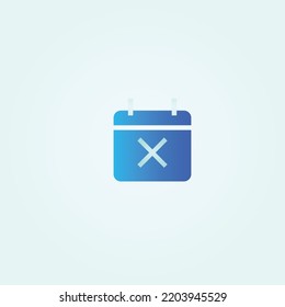 Unique Simple Calendar Icon Transparent Blue Stock Vector (Royalty Free ...