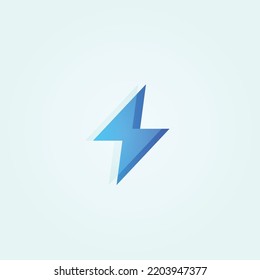 Unique Simple Energy Icon Transparent Blue Stock Vector (Royalty Free ...