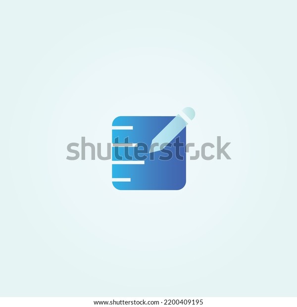 Unique Simple Icon Transparent Blue White Stock Vector (Royalty Free ...