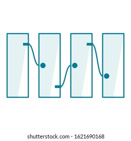 Unique Structure Architecture Icon Illustration Vector Stock Vector ...