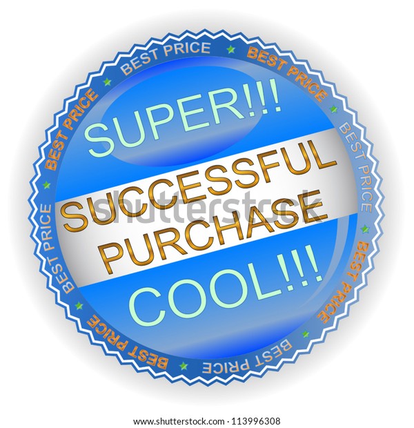 Unique Successful Purchase Symbol Located On Stock Vector (Royalty Free ...