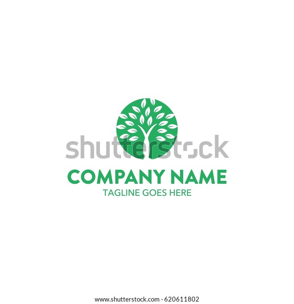 Unique Tree Logo Template Stock Vector (Royalty Free) 620611802 ...