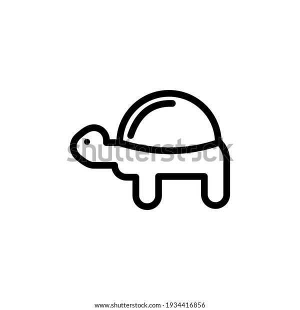 Unique Turtle Line Art Icons Pictograms Stock Vector (Royalty Free ...