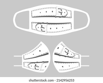 Unique Vector Design Face Mask Stock Vector (Royalty Free) 2142956253 ...