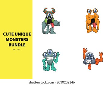 Unique Very Scary Monster Stock Vector (Royalty Free) 2030202146 ...