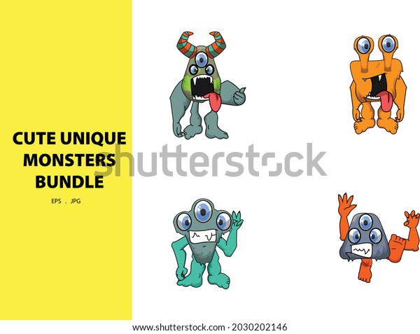 Unique Very Scary Monster Stock Vector (Royalty Free) 2030202146 ...